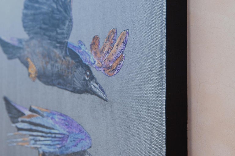 Emil Morhardt - Speeding Crows, Original Painting For Sale at 1stDibs