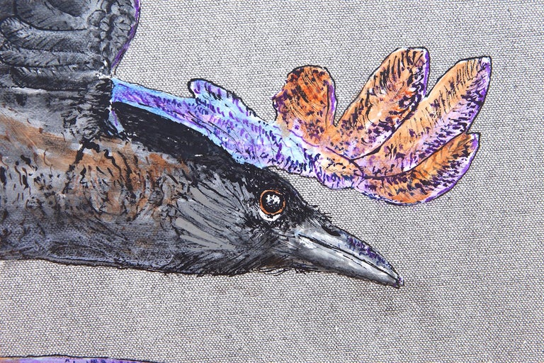 Emil Morhardt - Speeding Crows, Original Painting For Sale at 1stDibs