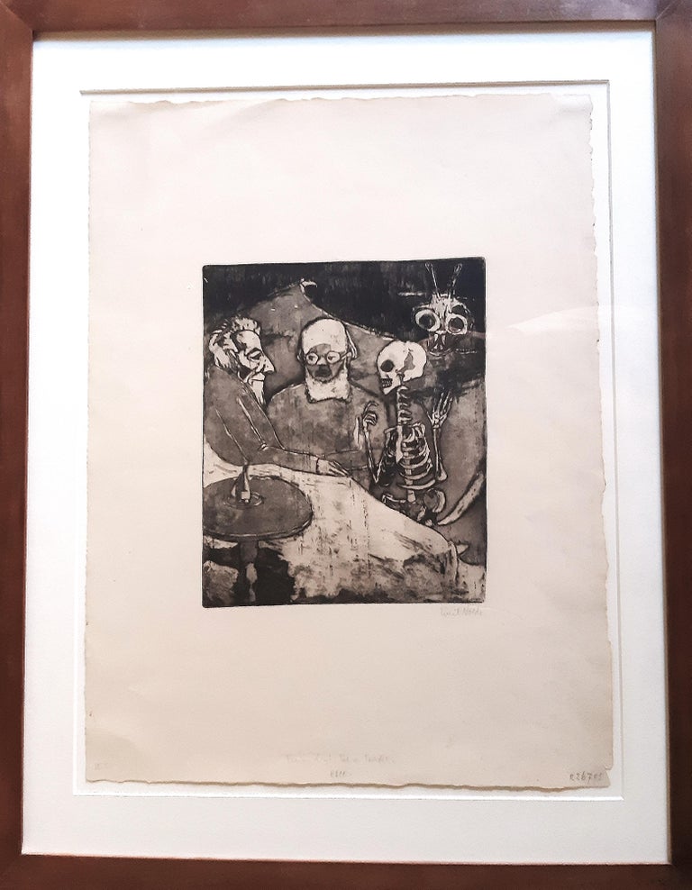 Emil Nolde - Patient, Doctor, Death and Devil - Etching and Aquatint by ...