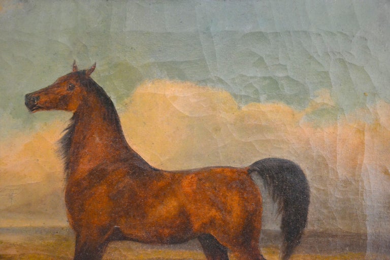 Emil Volkers - Horse - Oil on Canvas y E. Volkers - Late 19th Century ...