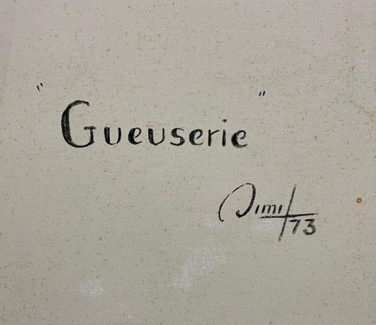 Emilcar Similien (SIMIL) - 1973 Haitian Mod Oil Painting Portrait of ...