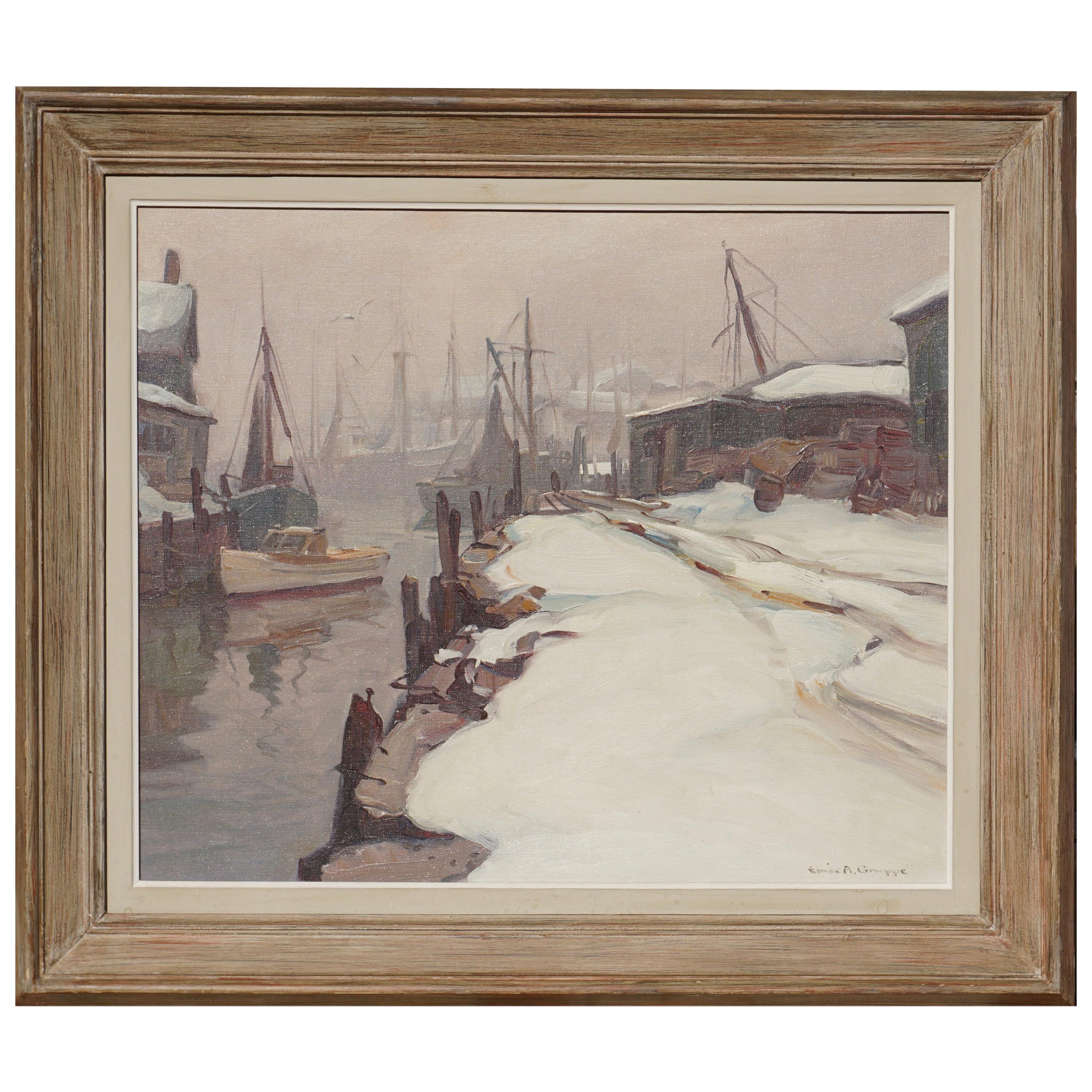 Emile Albert Gruppe “Gloucester Winter”, 1955 at 1stDibs