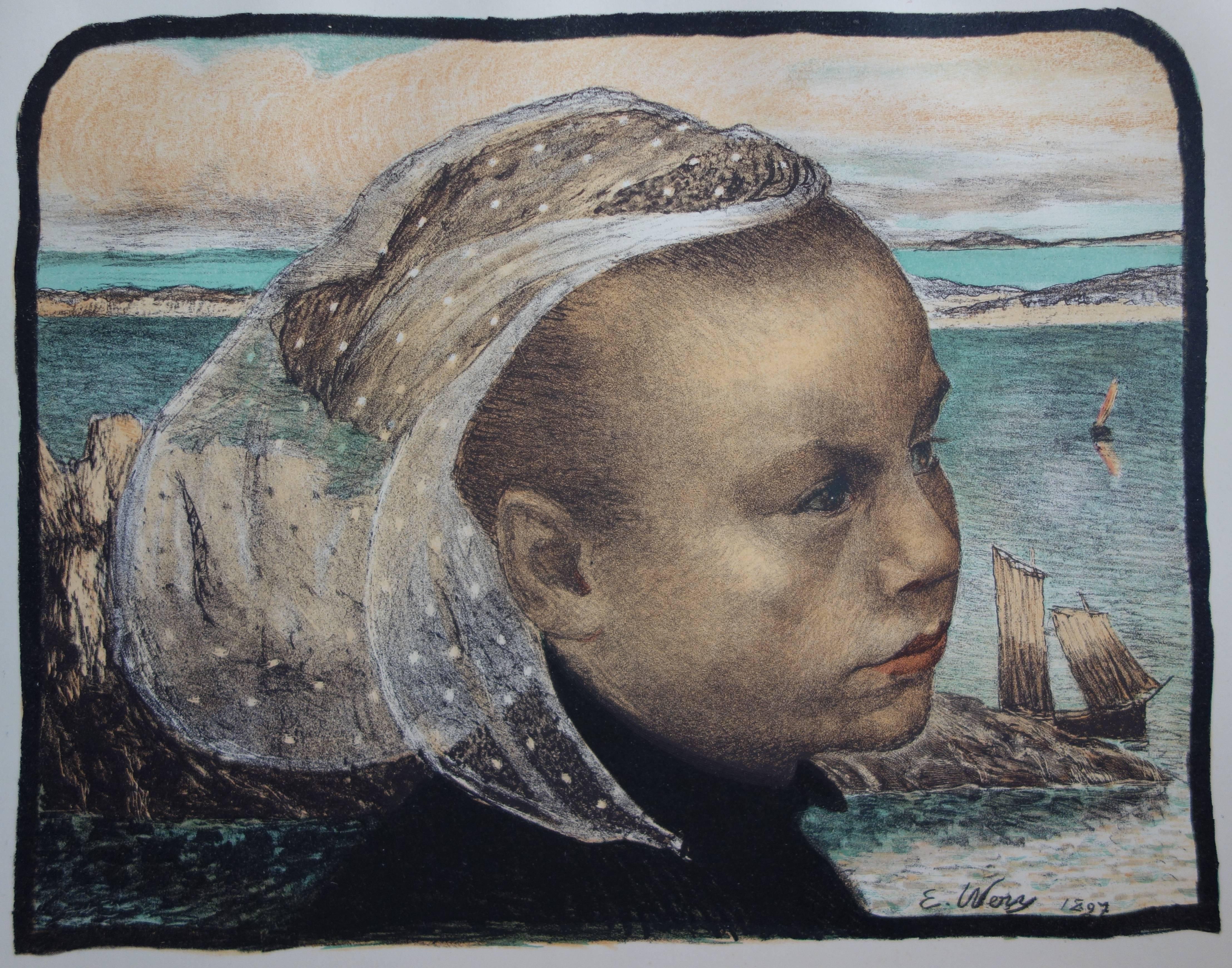 Emile-Auguste Wery - Brittany - original lithograph (1897-1898) at ...