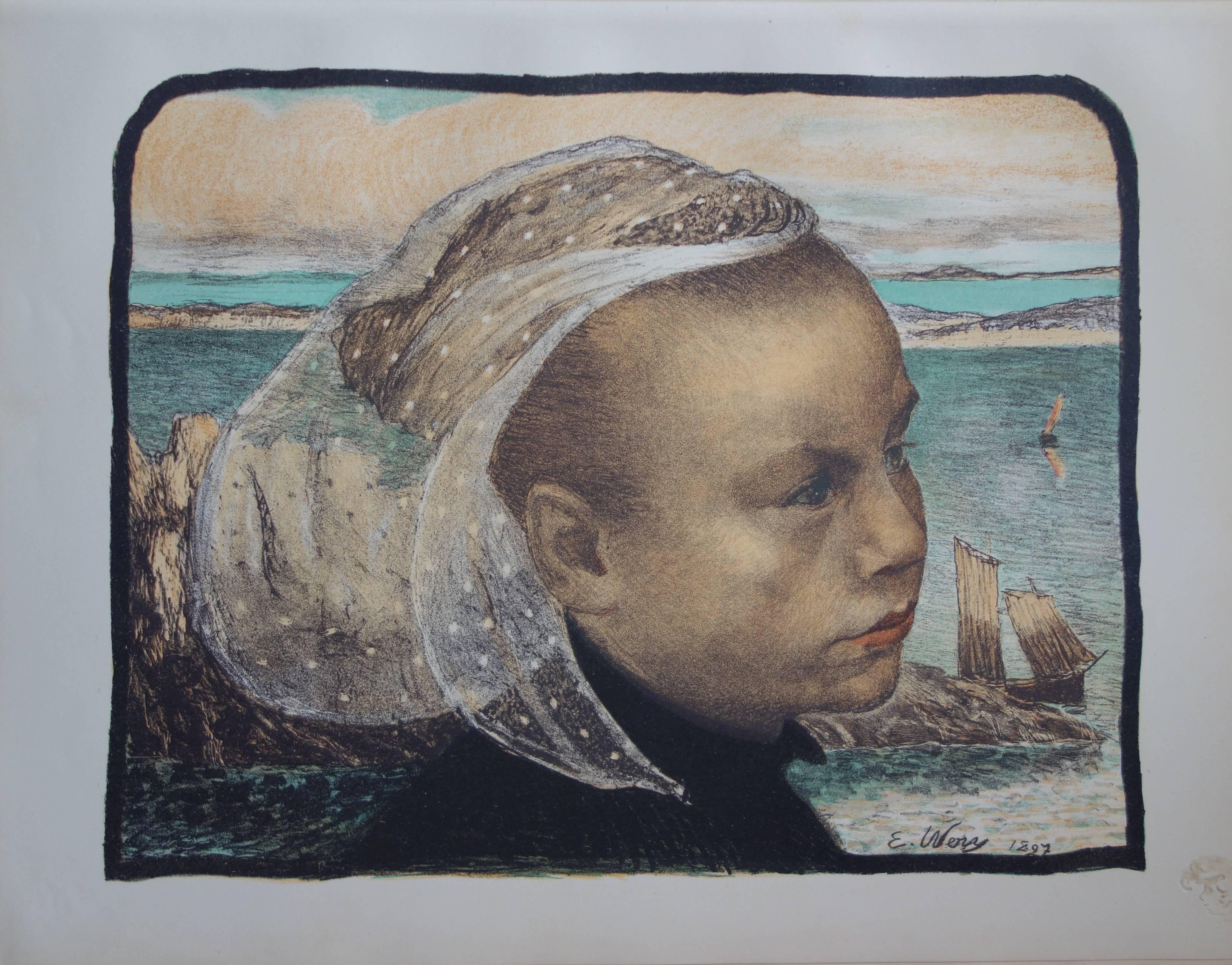 Emile-Auguste Wery - Brittany - original lithograph (1897-1898) at ...