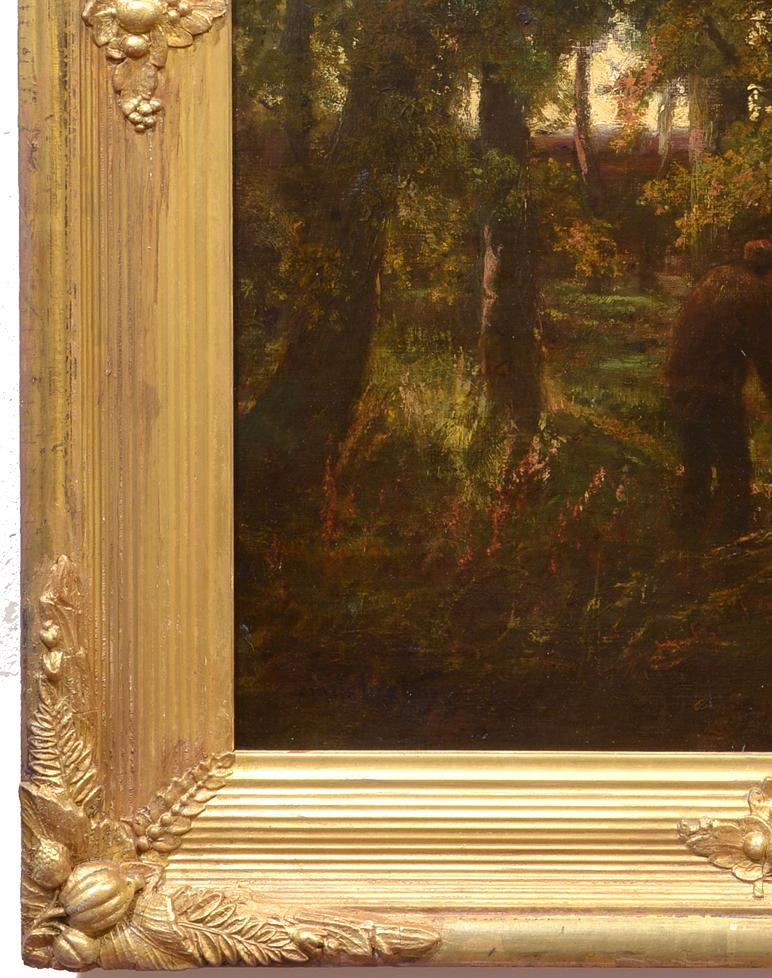 Emile Breton - In the Barbizon Forest, Emile Breton, France, Landscape ...