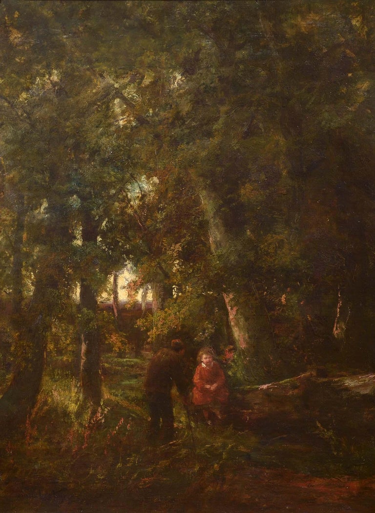 Emile Breton - In the Barbizon Forest, Emile Breton, France, Landscape ...