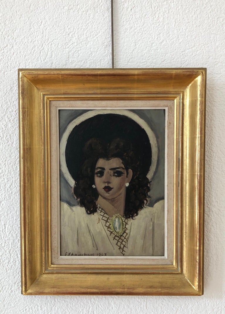 Emile Chambon - The lady with the cameo For Sale at 1stDibs