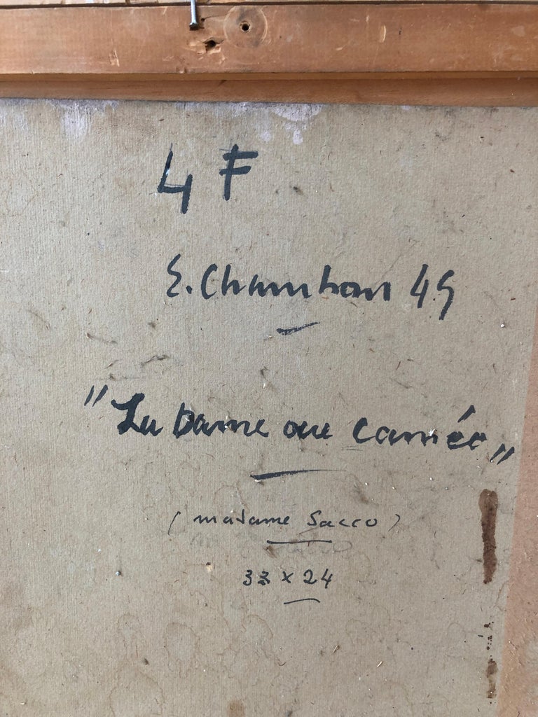 Emile Chambon - The lady with the cameo For Sale at 1stDibs