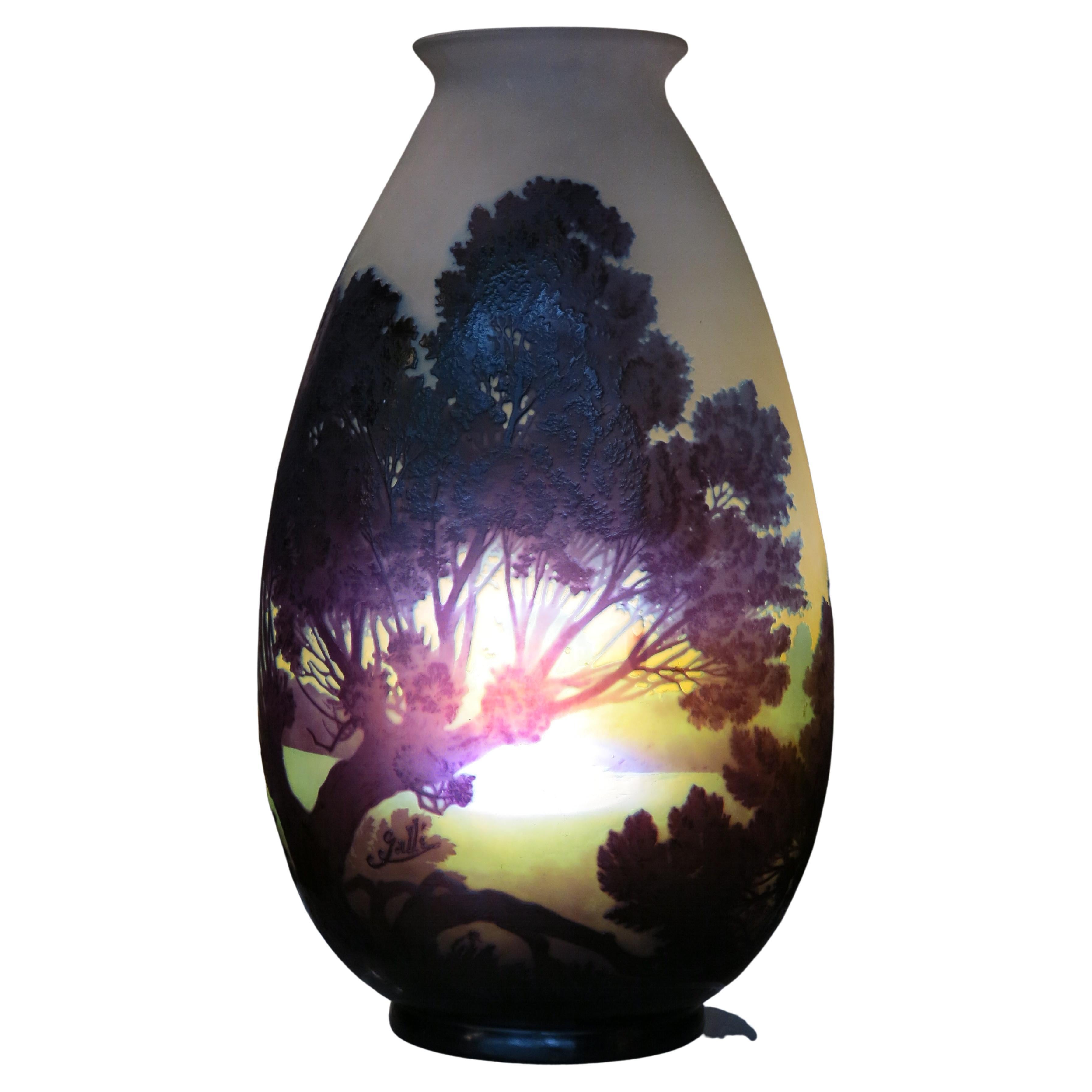 Emile Gallé Glass - 38 For Sale at 1stDibs | emilie galle, tulip vase