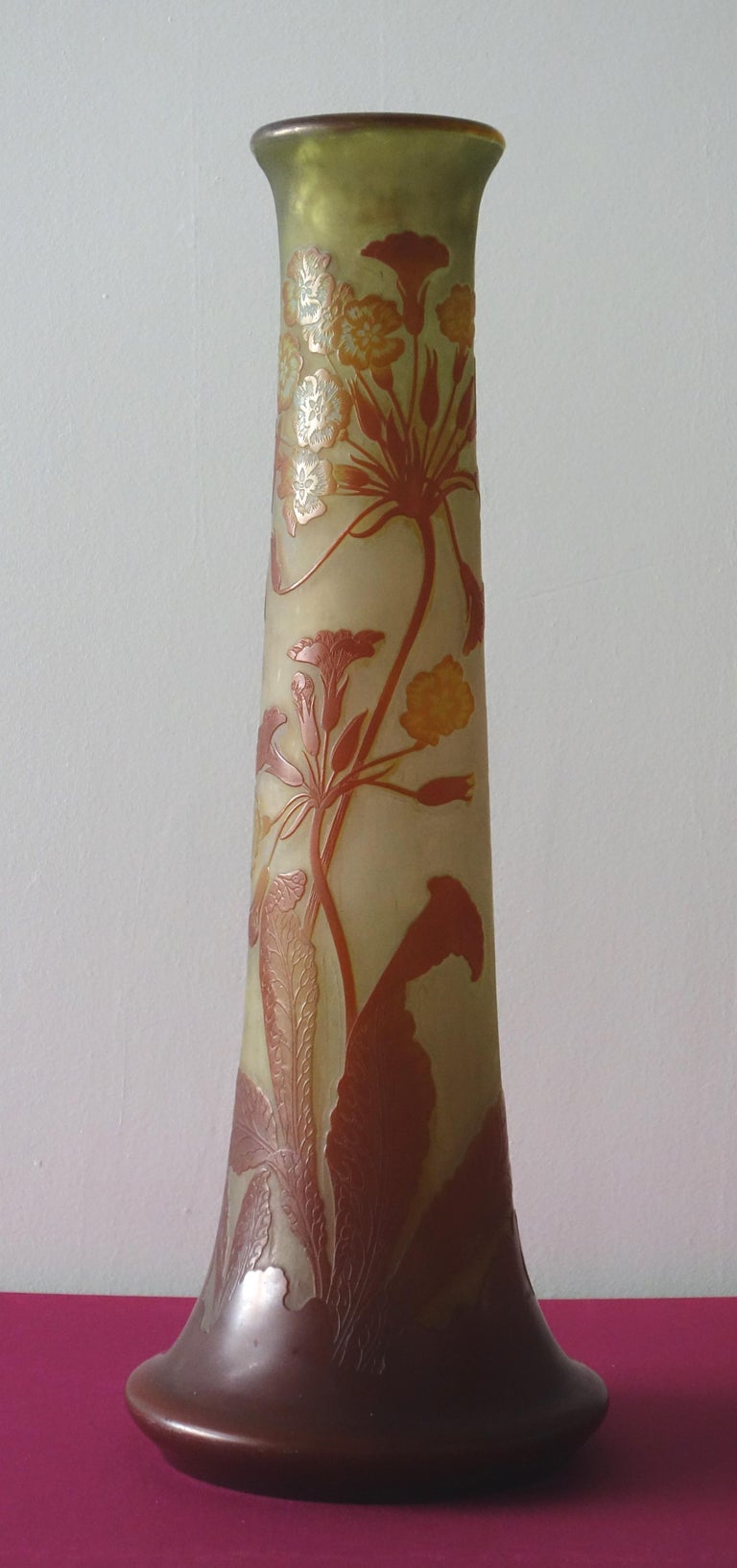 Emile Gallé - Art Nouveau French Cameo Glass 'Umbels Vase' by Emile ...