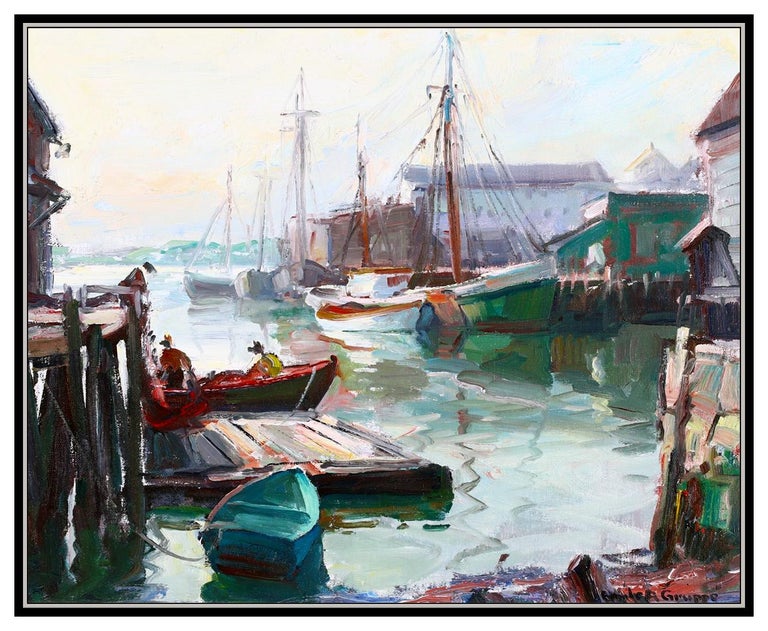 Emile Gruppe - Emile A Gruppe Original Oil Painting On Canvas ...