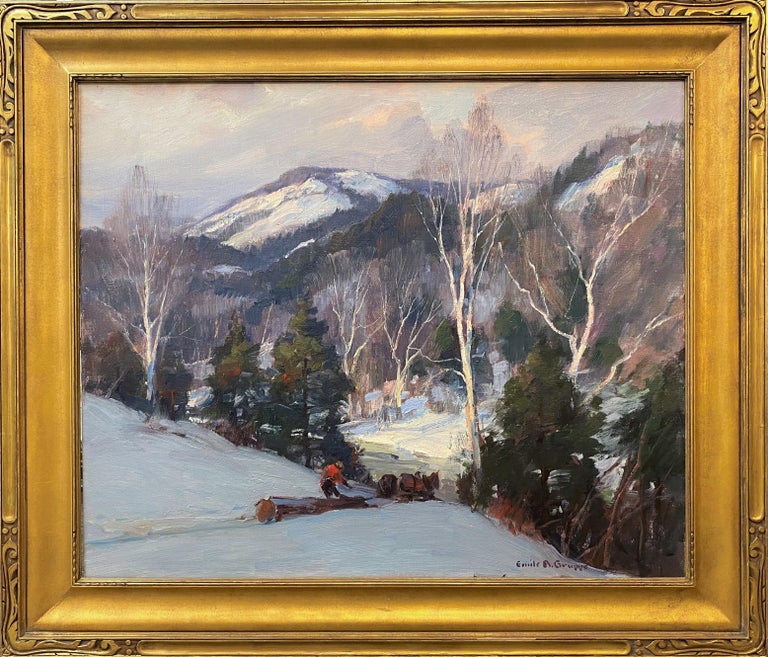 Emile Gruppe - Winter Logging at 1stDibs
