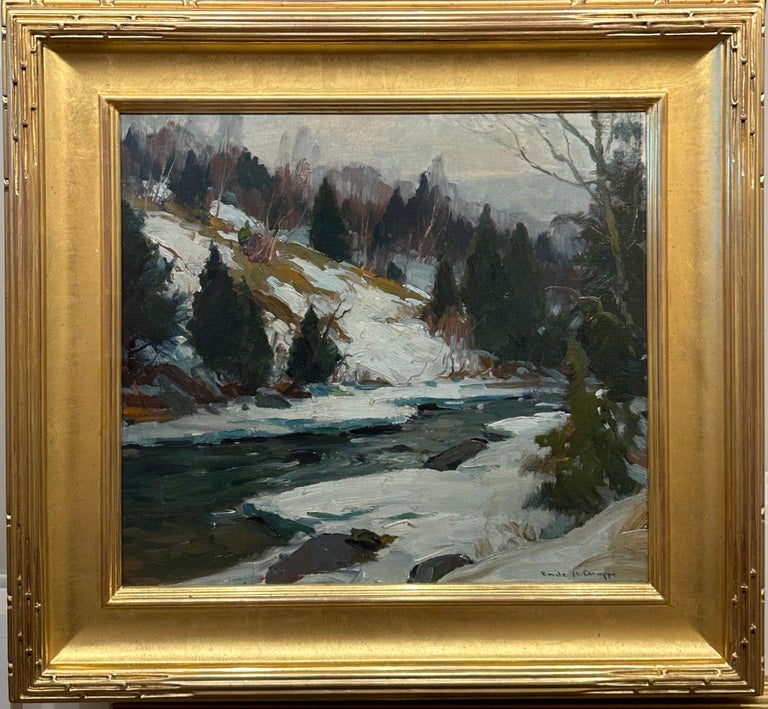 Emile Gruppe - Winter River For Sale at 1stDibs