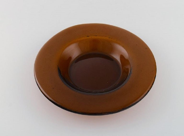 Emile Henry, France, Eight Lunch Plates in Glazed Stoneware, Mid-20th C ...