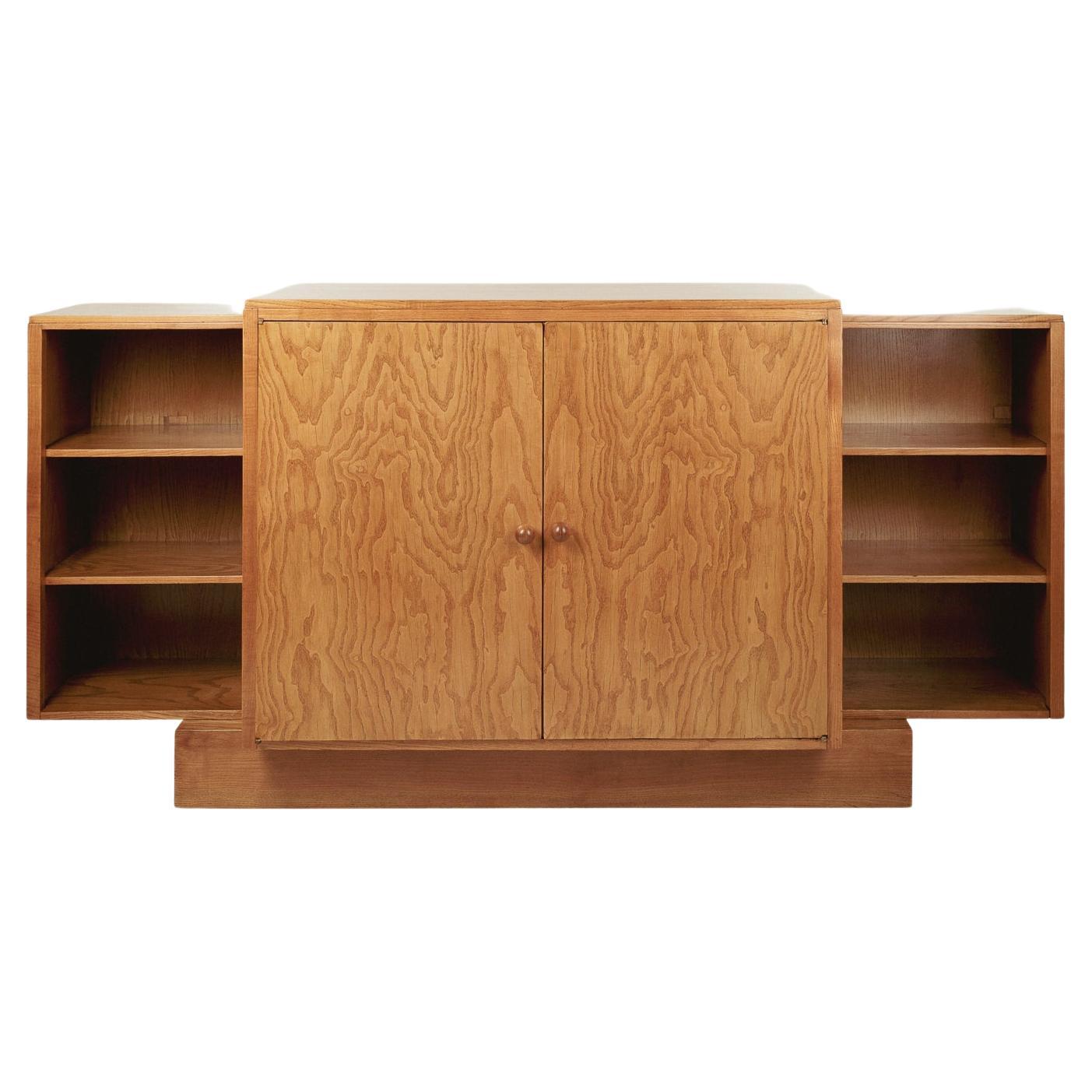 A rare Oak Bookcase by Jacques-Emile Ruhlmann at 1stDibs
