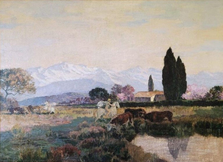 Emile Rene Menard - Les cavaliers antiques For Sale at 1stDibs