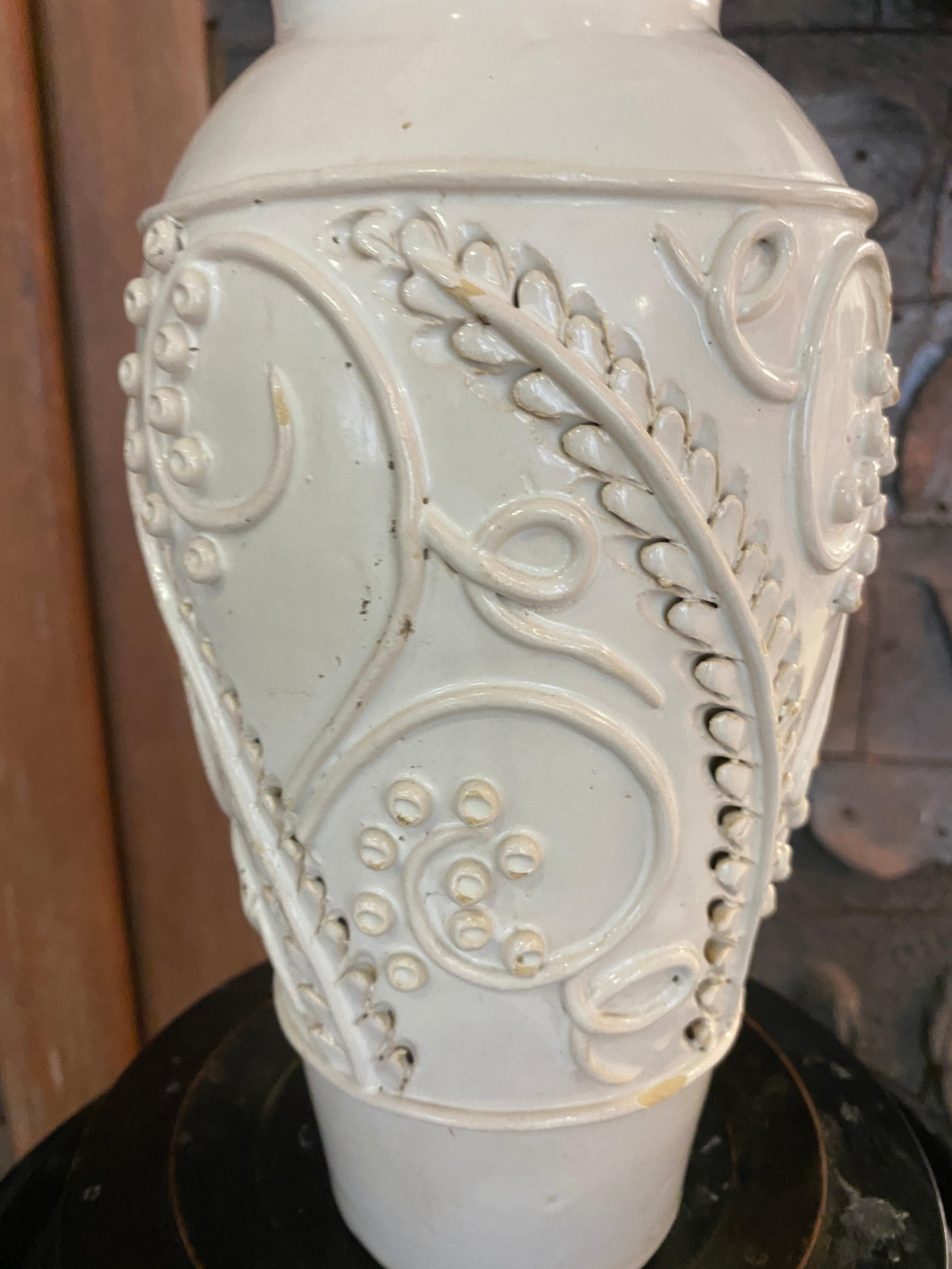 Emile Tessier Art Deco Ceramic Vase, Malicorne, circa 1930-1950 For ...