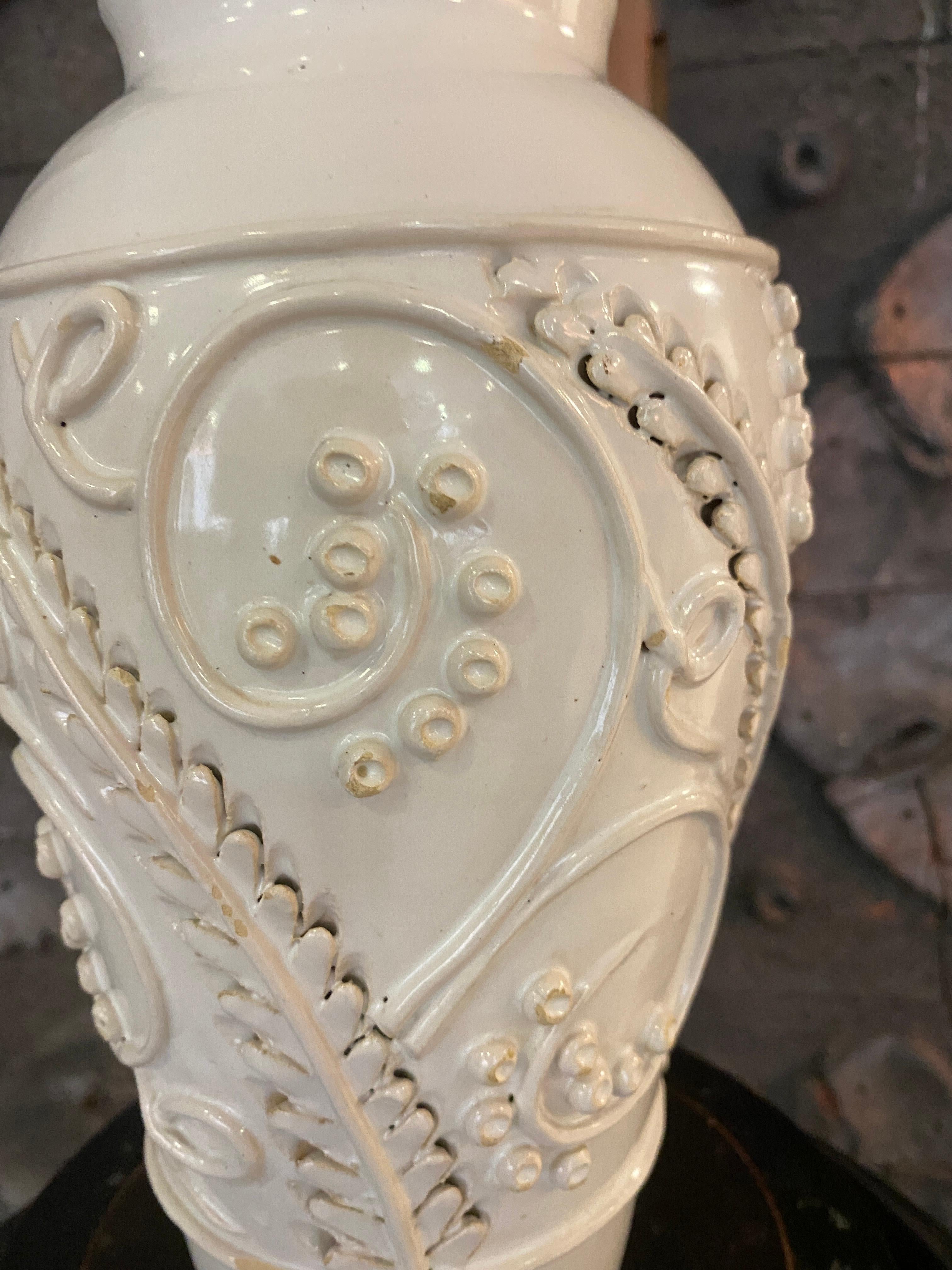 Emile Tessier Art Deco Ceramic Vase, Malicorne, circa 1930-1950 For ...