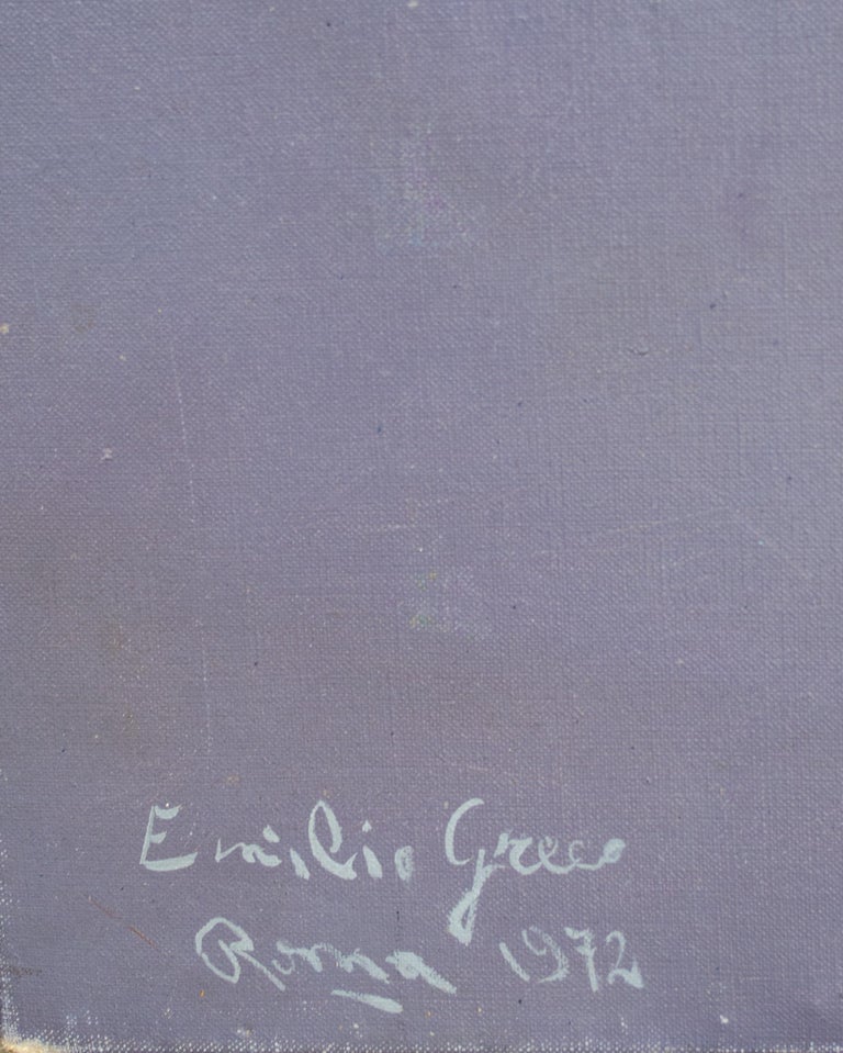 Emilio Greco - Original Emilio Greco Painting, titled "Roma", 1972 For ...