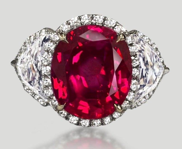 Emilio Jewelry Certified Burma No Heat Ruby Ring For Sale at 1stDibs