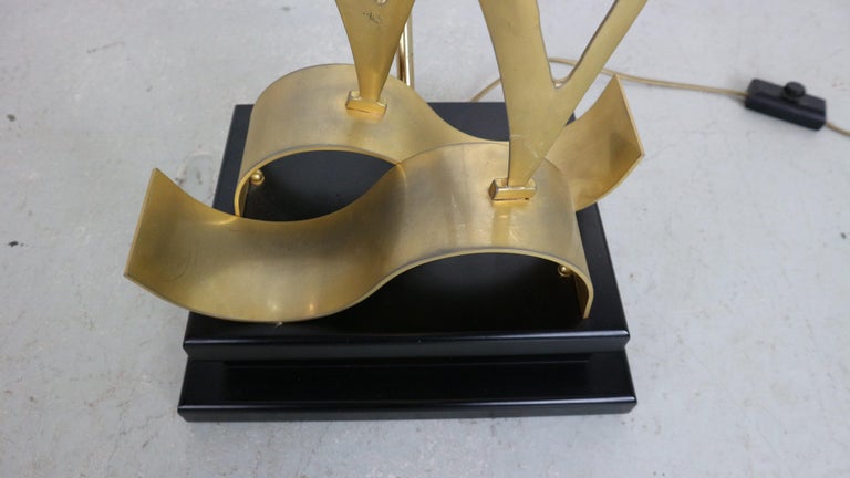 Emilio Lancia Brass Sculpture Of Birds Table Or Floor Lamp, 1970 Italy ...