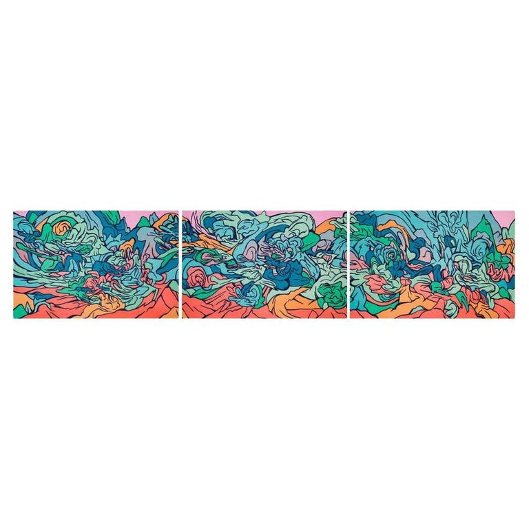 Emilio Perez Triptych of Three Lithographs, 2017 For Sale at 1stDibs