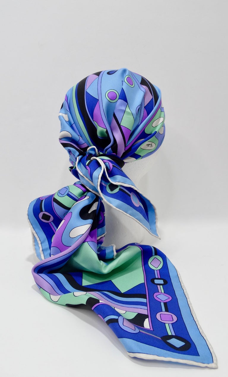 Emilio Pucci 1960s Geometric Silk Scarf at 1stDibs | emilio pucci ...