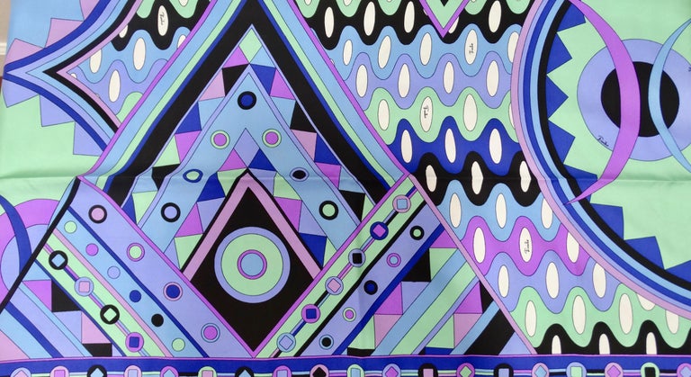 Emilio Pucci 1960s Geometric Silk Scarf at 1stDibs | emilio pucci ...