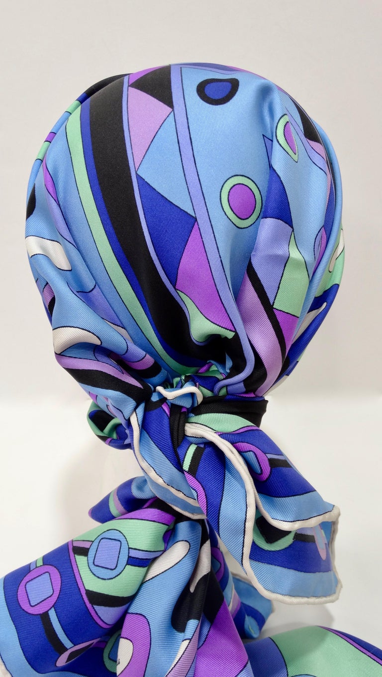 Emilio Pucci 1960s Geometric Silk Scarf at 1stDibs | emilio pucci ...