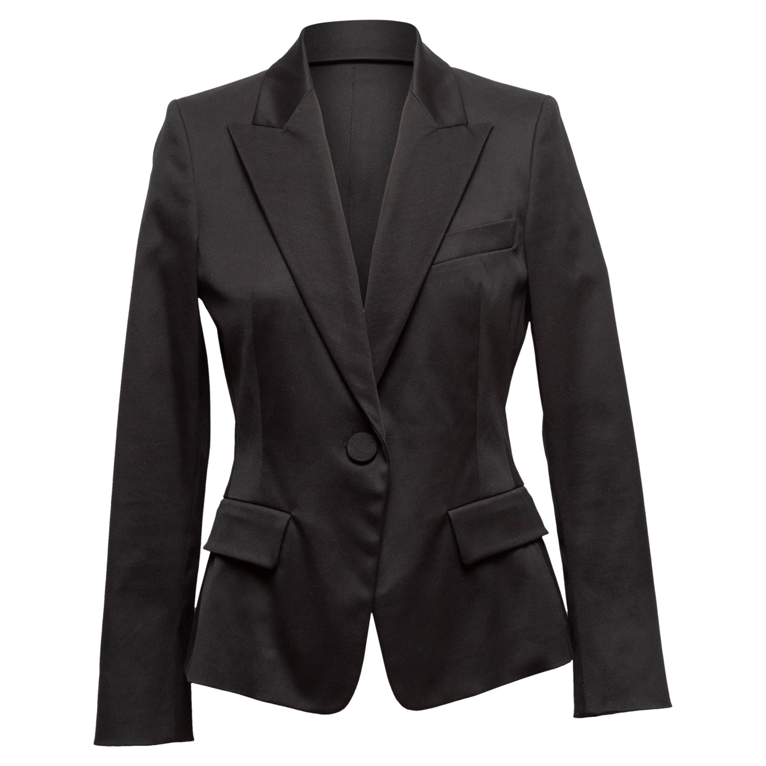 Emilio Pucci Black Single Button Blazer For Sale at 1stDibs