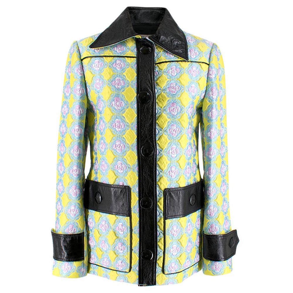 Emilio Pucci embellished-hem wool-blend jacket US 6 For Sale at 1stDibs
