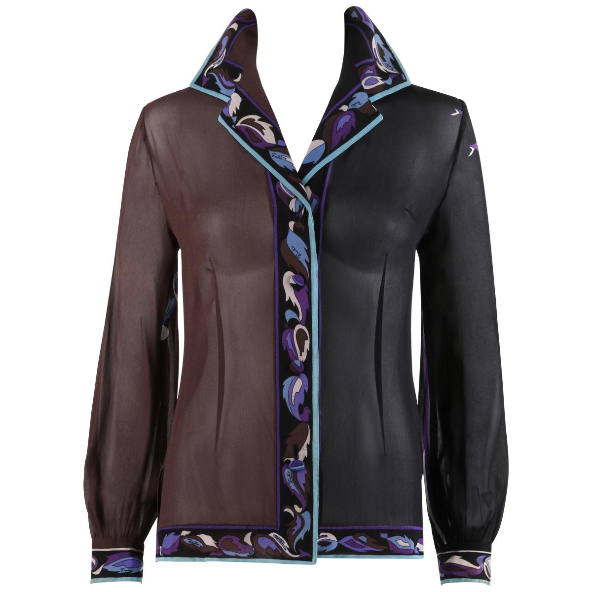 1960s Pucci Geometric Print Velvet Jacket For Sale at 1stDibs