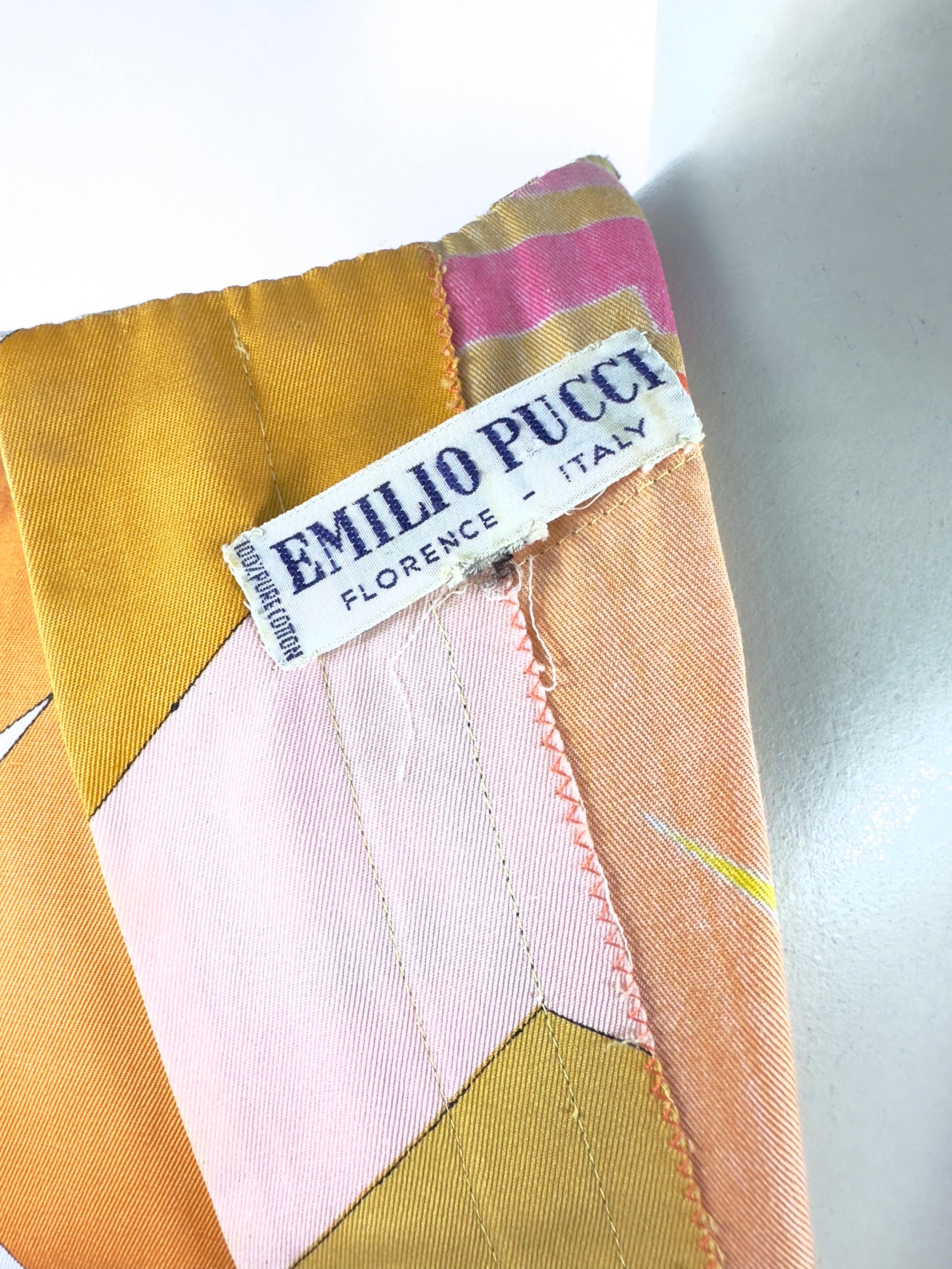 Emilio Pucci cotton mini dress from the early 70s For Sale at 1stDibs