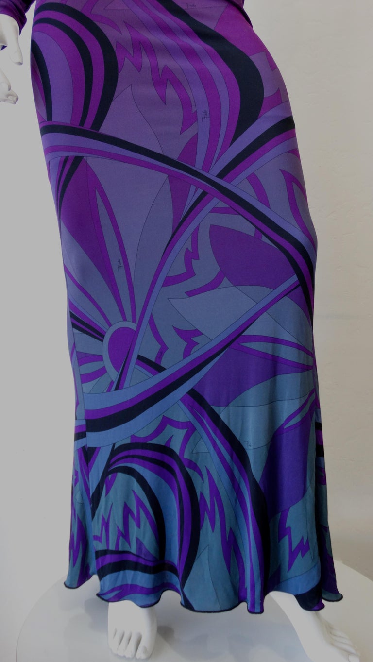 Emilio Pucci Fall 2010 Runway Printed Gown at 1stDibs