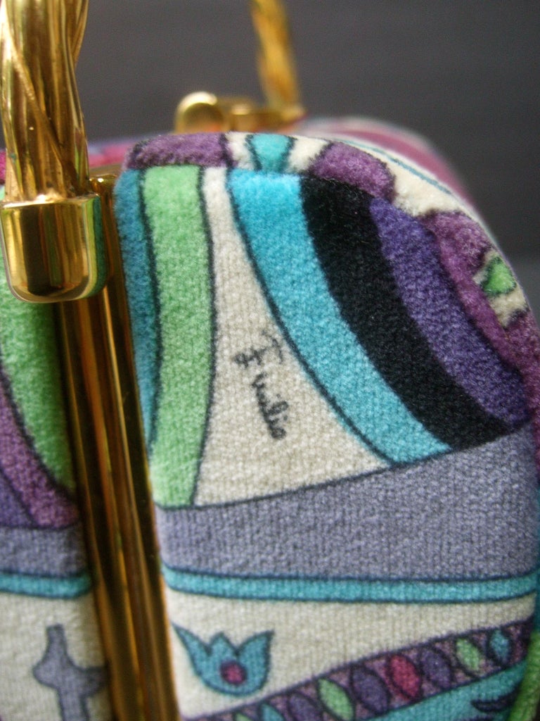 Emilio Pucci Iconic Pastel Velvet Box Purse c 1970 at 1stDibs | saint ...