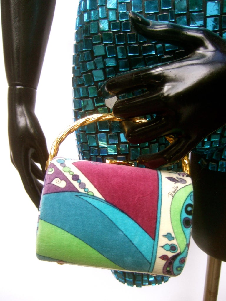 Emilio Pucci Iconic Pastel Velvet Box Purse c 1970 at 1stDibs | saint ...