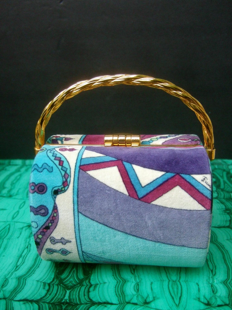 Emilio Pucci Iconic Pastel Velvet Box Purse c 1970 at 1stDibs | saint ...