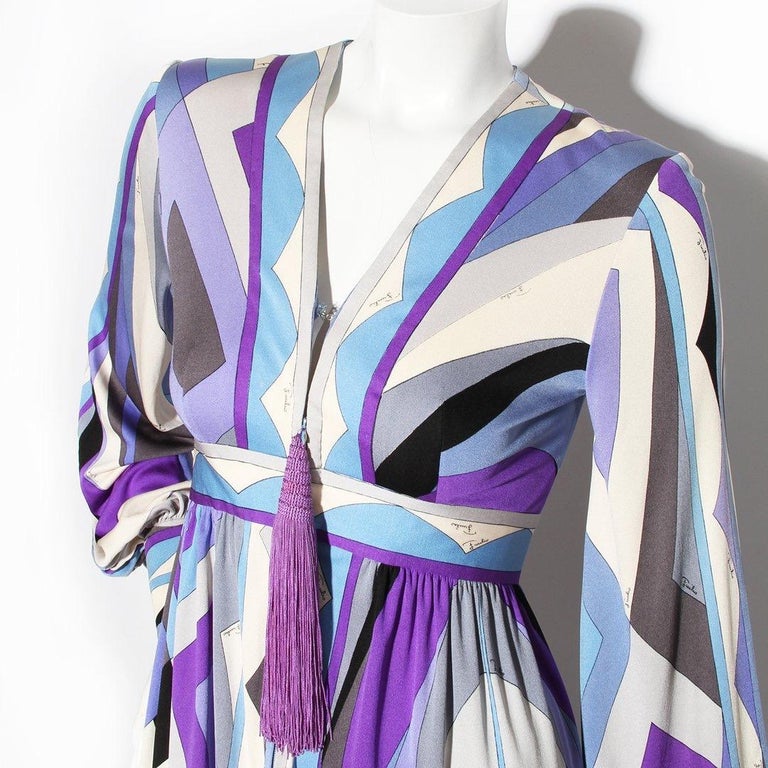 Emilio Pucci Maxi Dress Circa 1960’s at 1stDibs