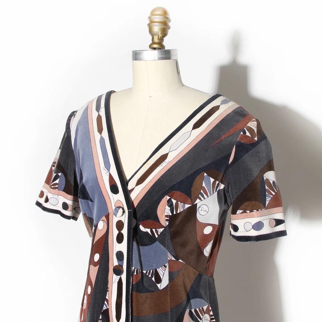 Emilio Pucci Print Dress (Circa 1960’s) For Sale at 1stDibs