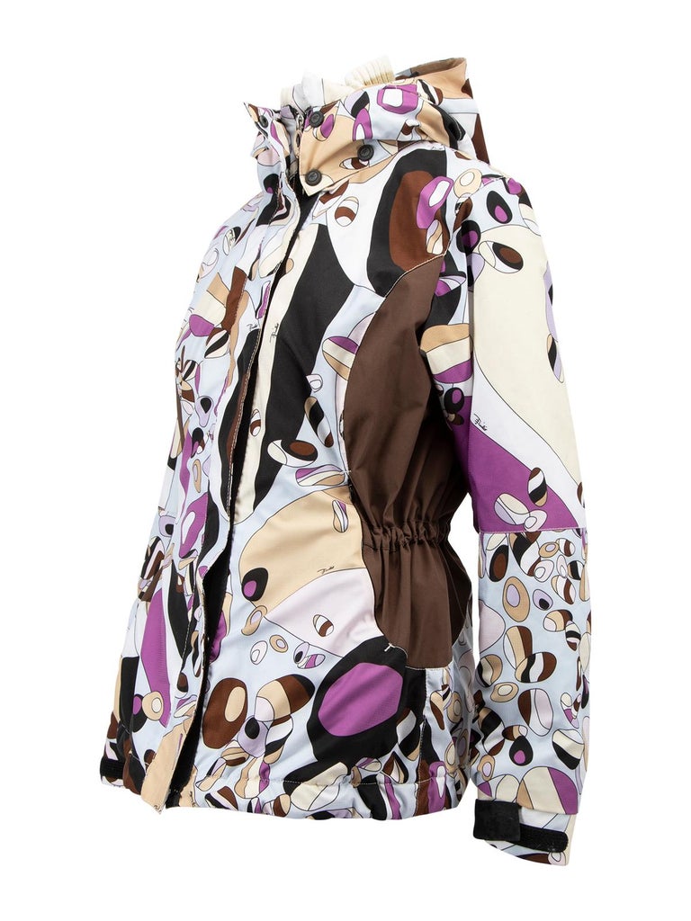 Emilio Pucci Women's Abstract Pattern Ski Jacket For Sale at 1stDibs