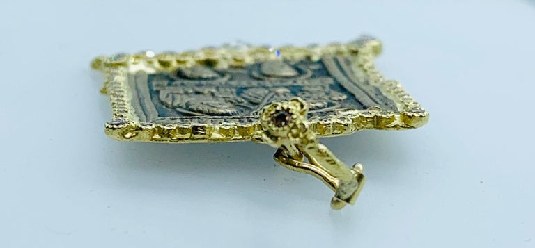 Emily Armenta 18 Karat Gold Diamond Sueno Collection Freeform Artifact ...