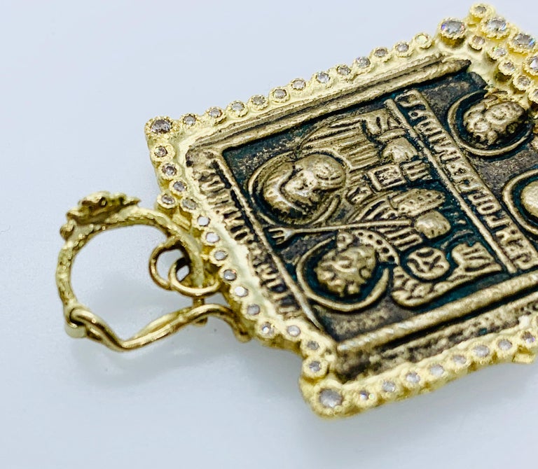 Emily Armenta 18 Karat Gold Diamond Sueno Collection Freeform Artifact ...