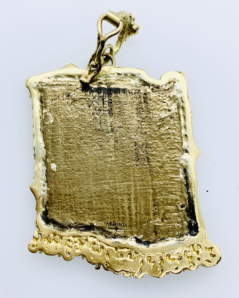 Emily Armenta 18 Karat Gold Diamond Sueno Collection Freeform Artifact ...