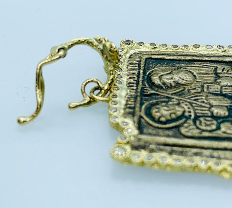 Emily Armenta 18 Karat Gold Diamond Sueno Collection Freeform Artifact ...