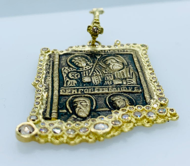 Emily Armenta 18 Karat Gold Diamond Sueno Collection Freeform Artifact ...