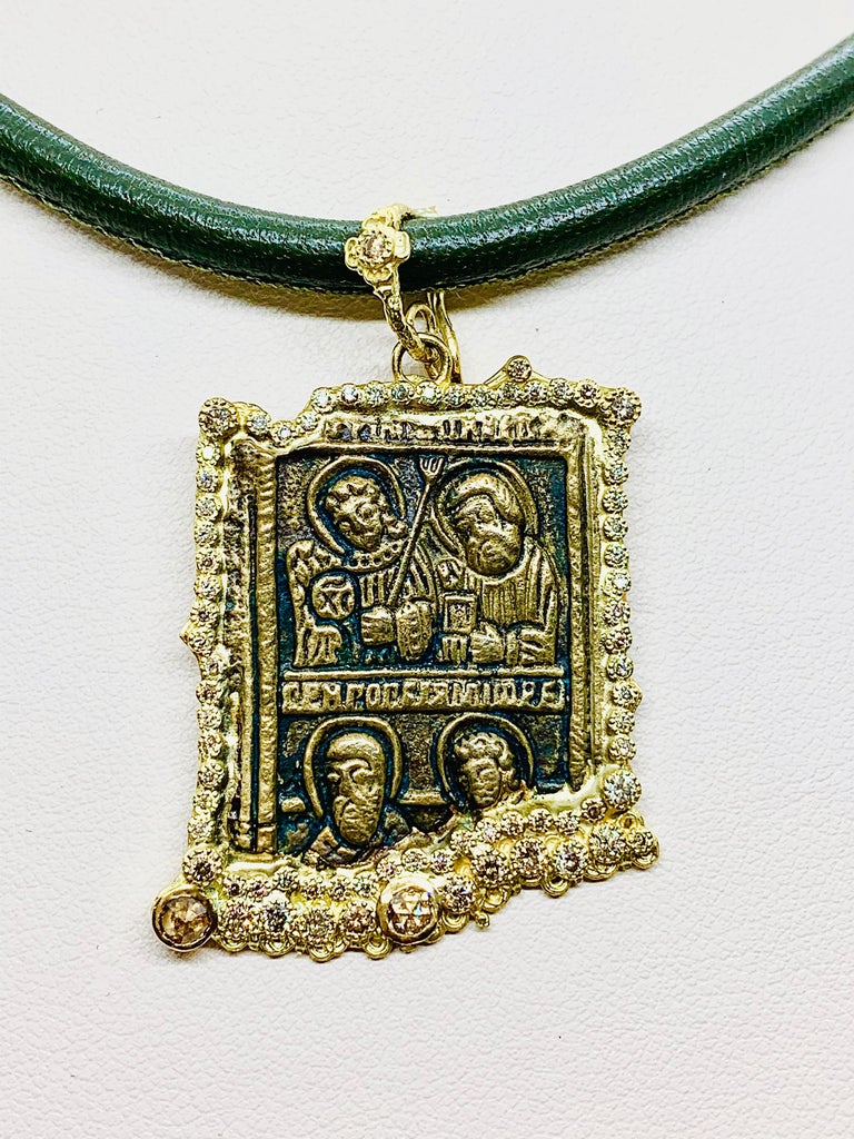 Emily Armenta 18 Karat Gold Diamond Sueno Collection Freeform Artifact ...