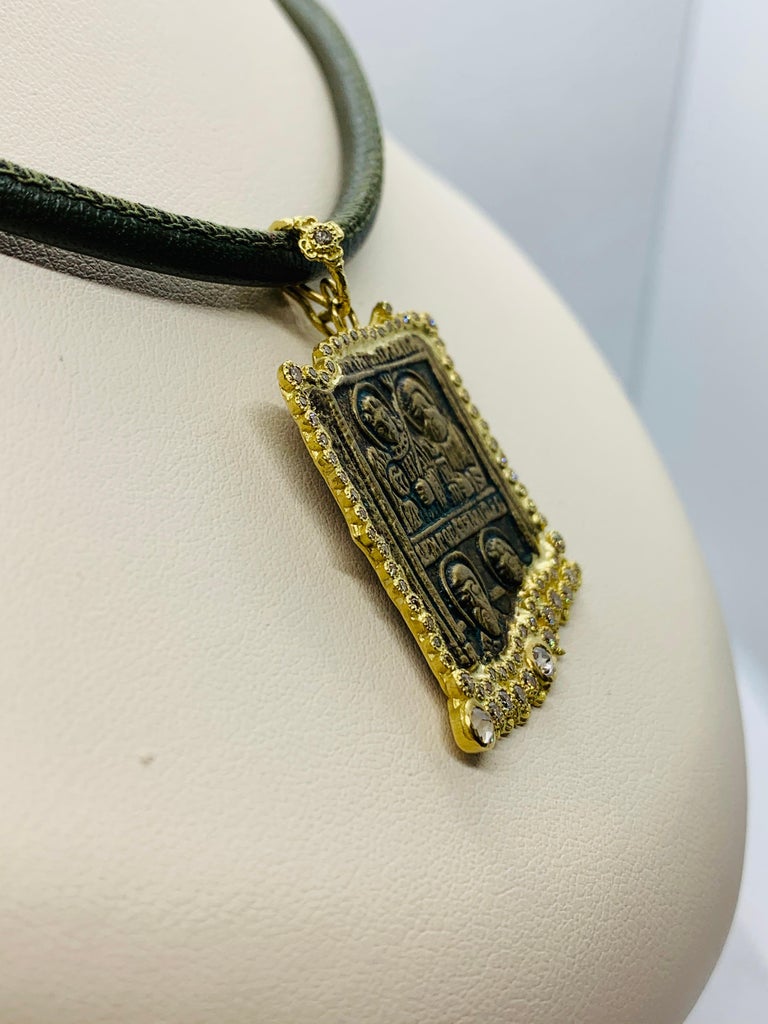 Emily Armenta 18 Karat Gold Diamond Sueno Collection Freeform Artifact ...