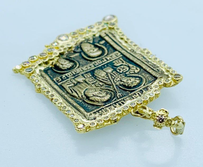 Emily Armenta 18 Karat Gold Diamond Sueno Collection Freeform Artifact ...