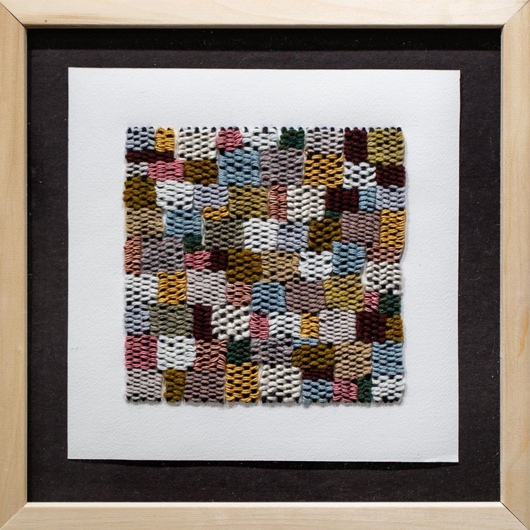 Emily Barletta - "Untitled 305", Fiber, Textile Artwork, Grid, Pattern ...