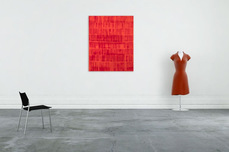Emily Berger - Red Dream (Abstract painting) For Sale at 1stDibs